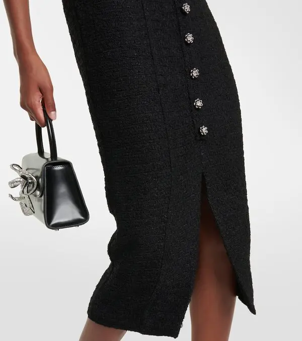SELF-PORTRAIT Boucle Midi Dress