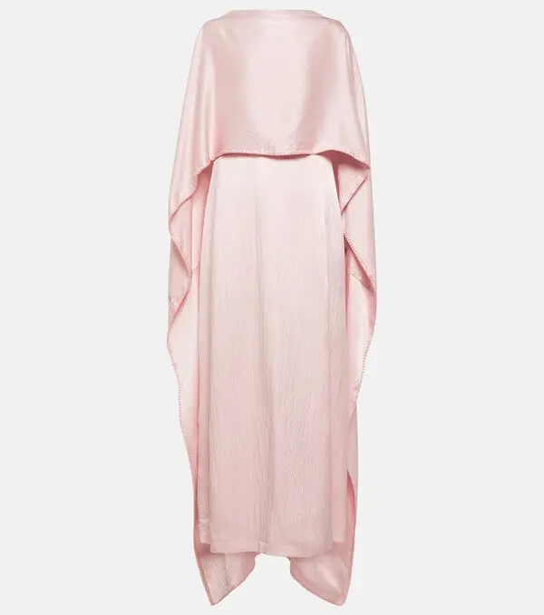 Gabriela Hearst Caped Silk Gown - Pink