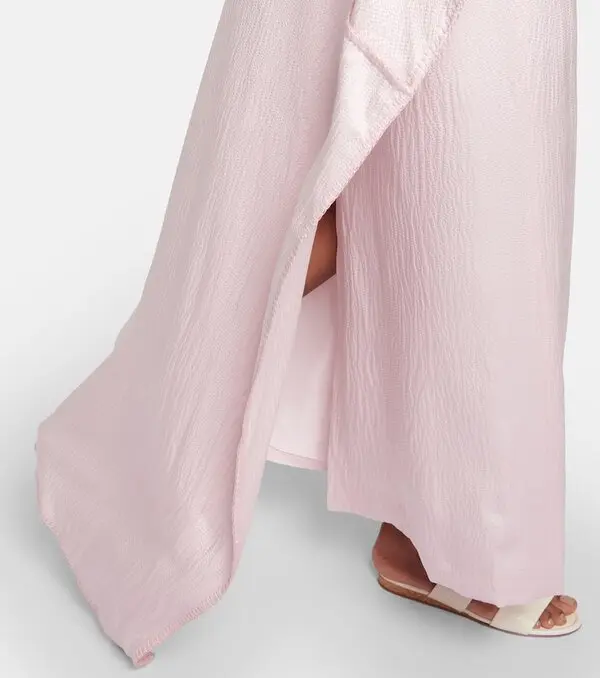 Gabriela Hearst Caped Silk Gown
