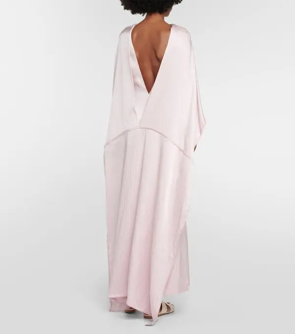 Gabriela Hearst Caped Silk Gown