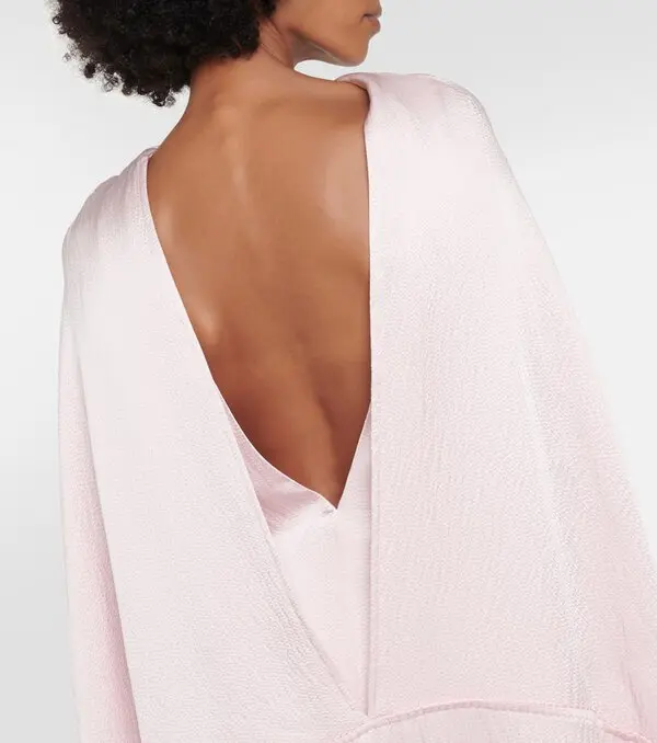 Gabriela Hearst Caped Silk Gown
