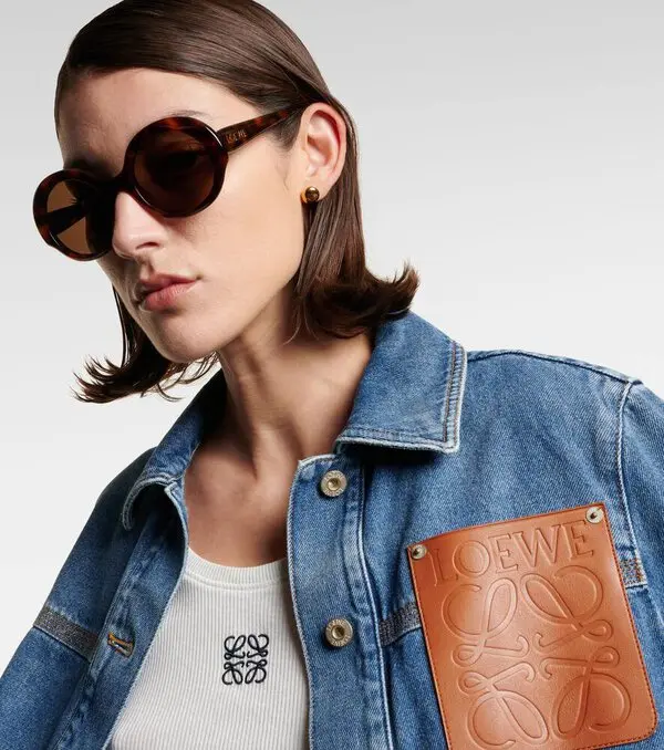 Loewe Round Tortoiseshell Sunglasses