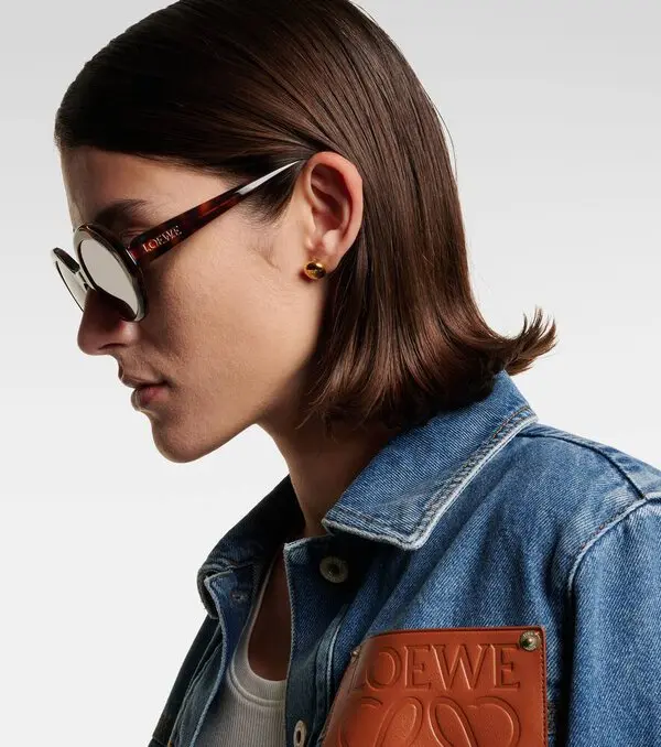 Loewe Round Tortoiseshell Sunglasses