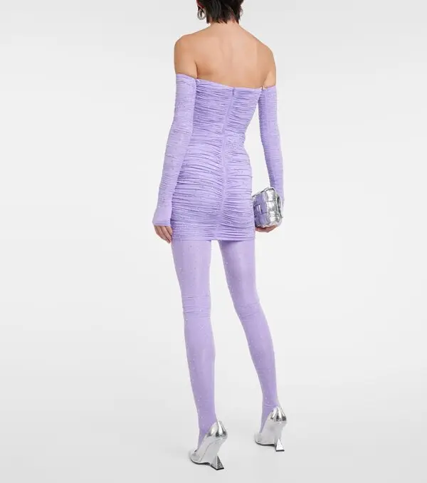 Alex Perry Crystal-embellished Tights