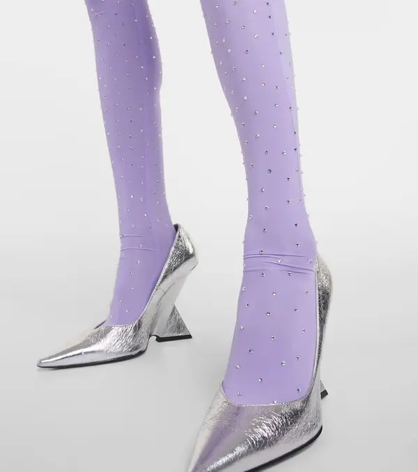 Alex Perry Crystal-embellished Tights