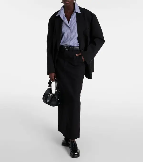 Wardrobe.NYC Drill Cotton Twill Maxi Skirt