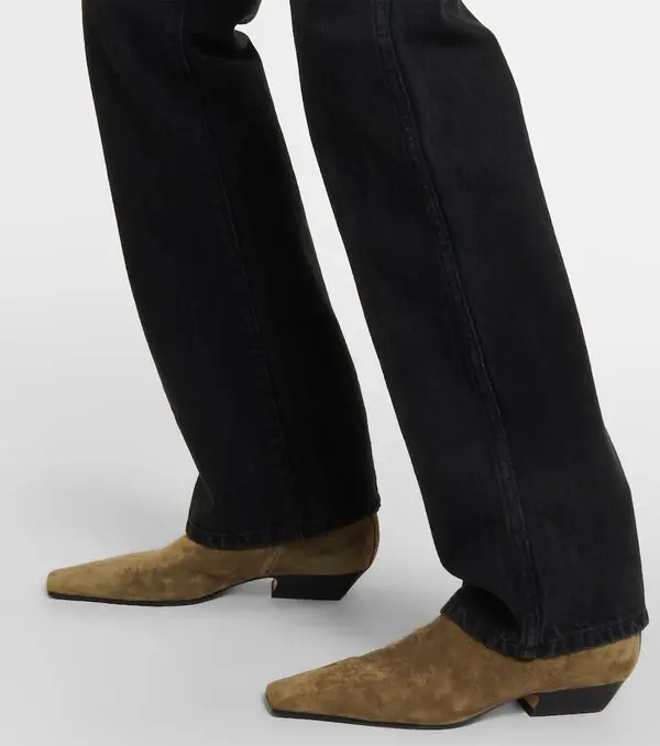 Khaite Danielle High-rise Straight Jeans - Black