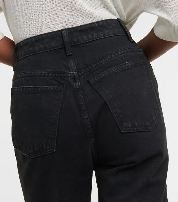 Khaite Danielle High-rise Straight Jeans - Black