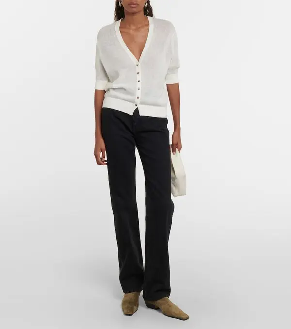 Khaite Danielle High-rise Straight Jeans - Black
