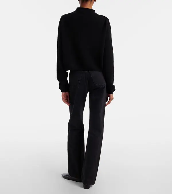 Khaite Danielle High-rise Straight Jeans - Black