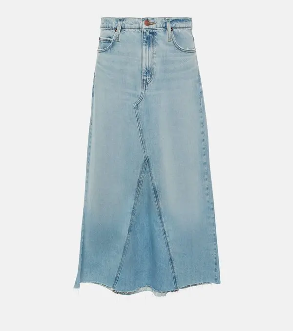 FRAME Dorothy Maxi Denim Skirt