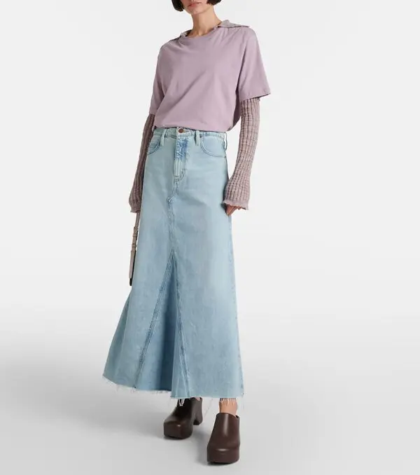 FRAME Dorothy Maxi Denim Skirt