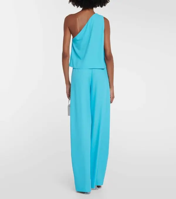 THE SEI One-shoulder Draped Crepe Top