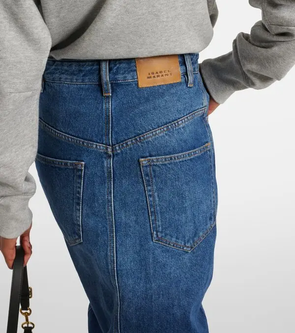 MARANT ETOILE Vandy Denim Midi Skirt
