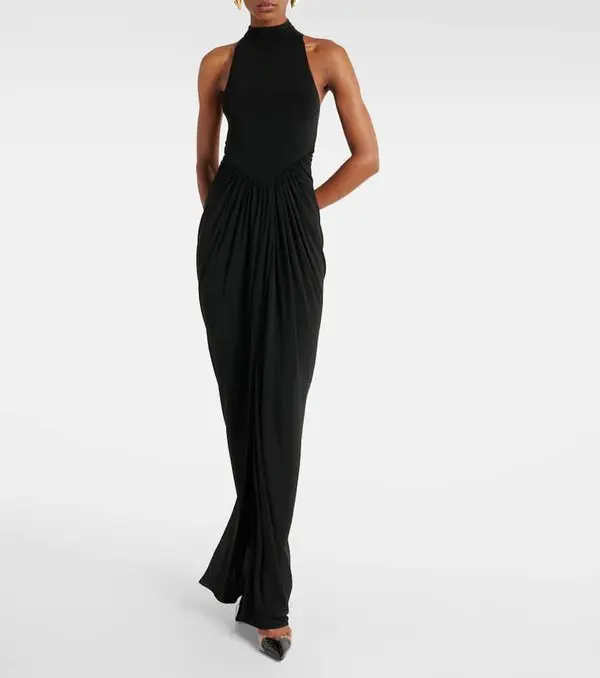 Alaïa Halterneck Draped Gown