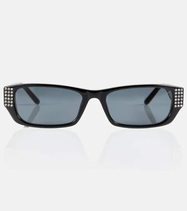 Magda Butrym X Linda Farrow Embellished Sunglasses - Black