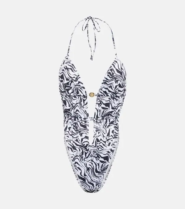 BANANHOT Amur Zebra-print Swimsuit - Multicoloured