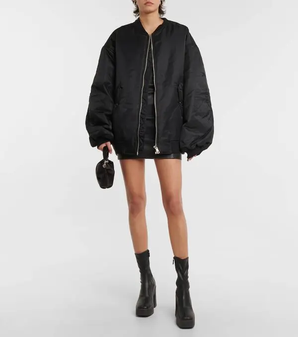 THE FRANKIE SHOP Astra Technical Bomber Jacket - Black