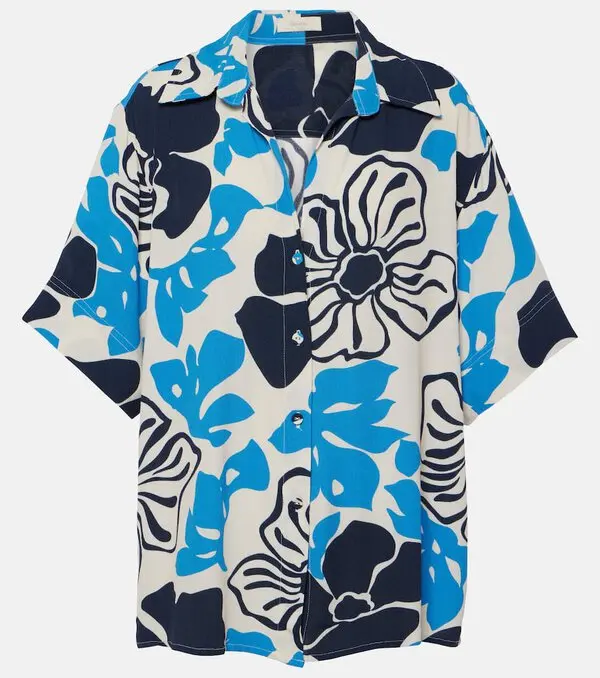 Faithfull The Brand Dreamland Floral Shirt - Blue