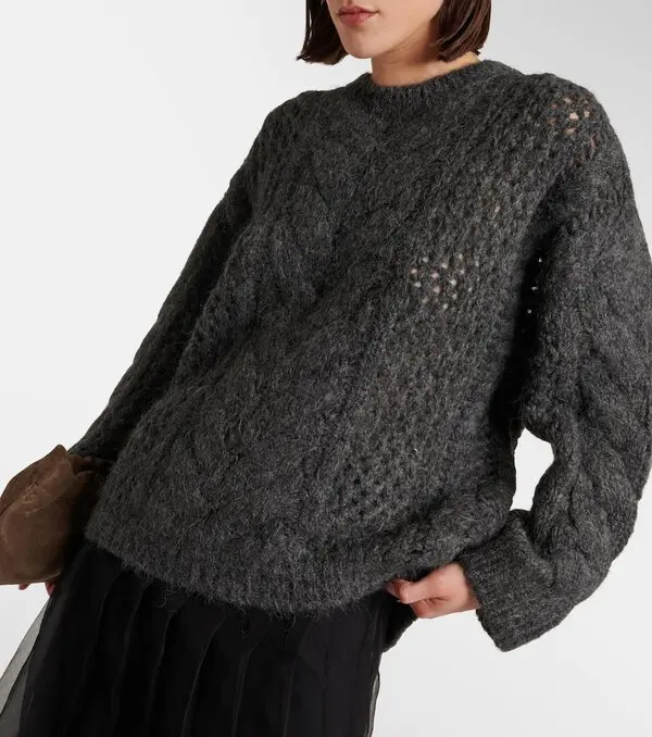 Brunello Cucinelli Cable-knit Alpaca-blend Sweater