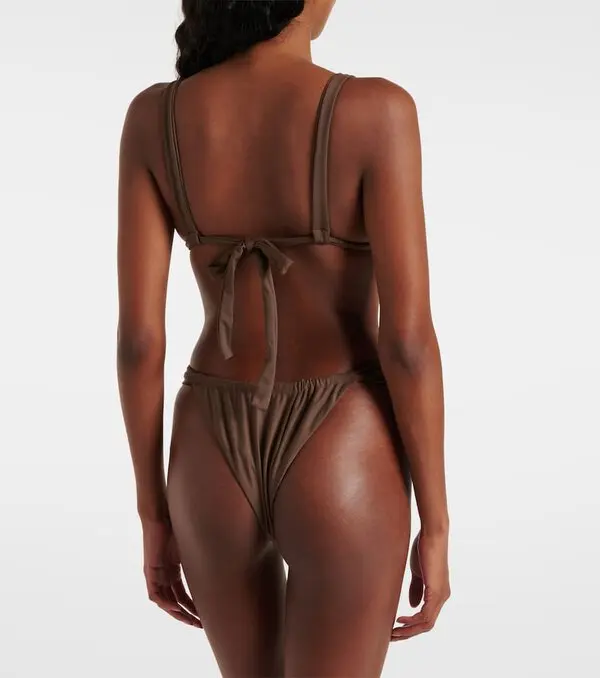 Faithfull The Brand Mary Bikini Top - Brown