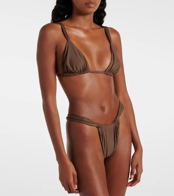 Faithfull The Brand Mary Bikini Top - Brown