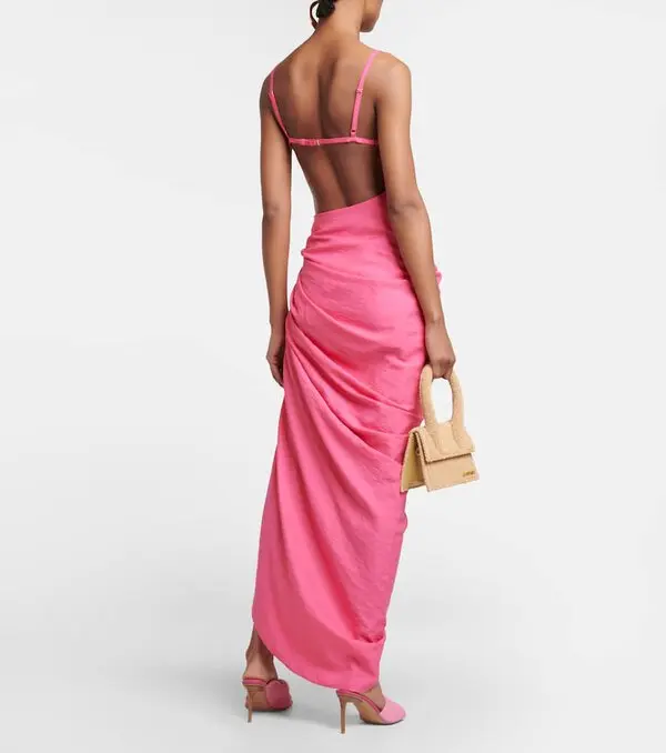 Jacquemus La Robe Saudade Maxi Dress - Pink