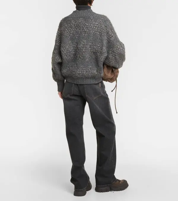 Brunello Cucinelli Wool, Cashmere, And Silk Cardigan