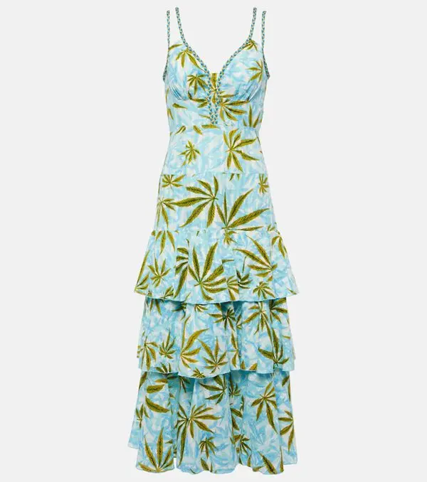 Diane Von Furstenberg Cate Printed Cotton Maxi Dress