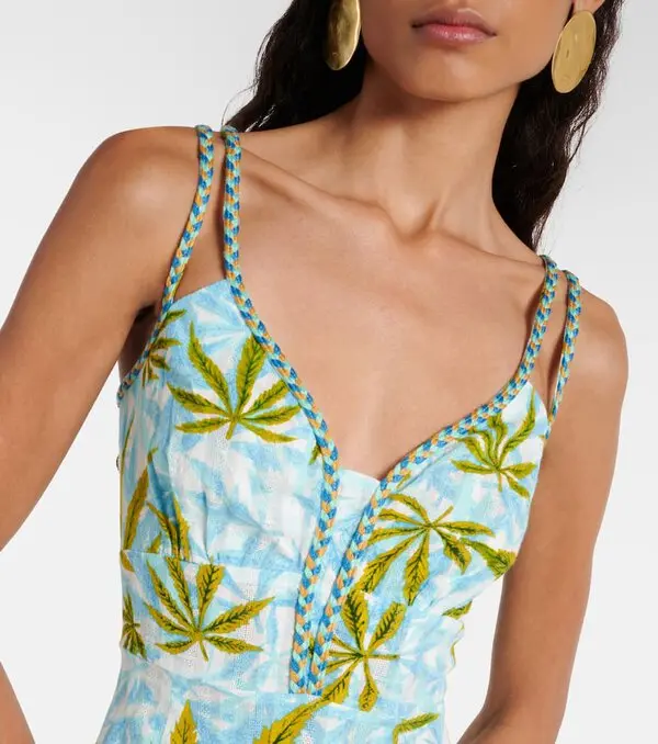 Diane Von Furstenberg Cate Printed Cotton Maxi Dress