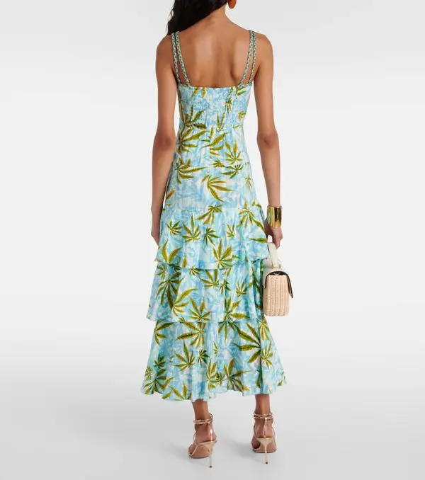 Diane Von Furstenberg Cate Printed Cotton Maxi Dress