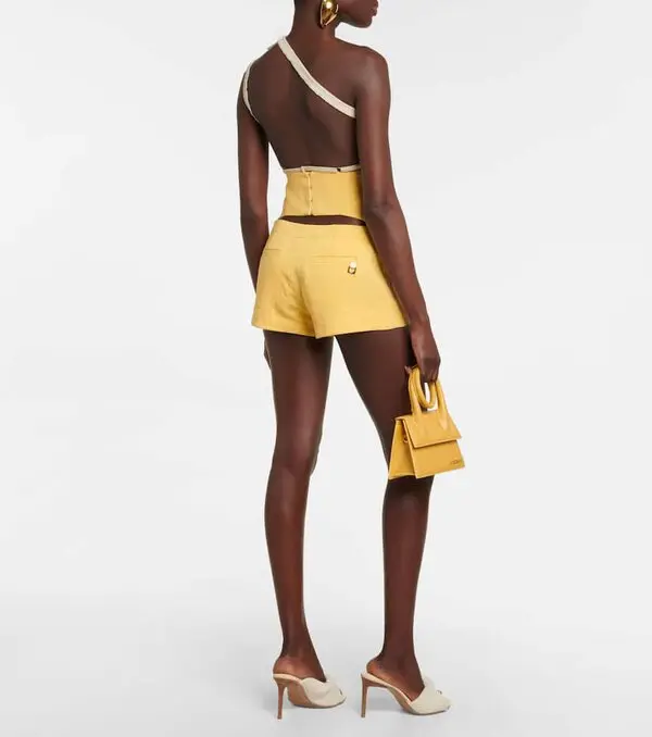 Jacquemus Le Short Areia High-rise Linen-blend Shorts
