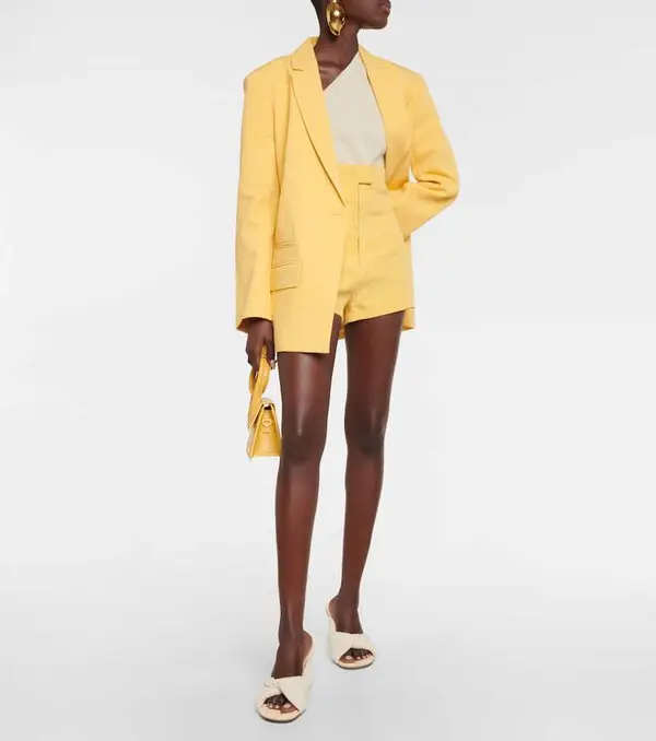 Jacquemus Le Short Areia High-rise Linen-blend Shorts
