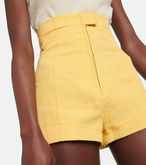 Jacquemus Le Short Areia High-rise Linen-blend Shorts