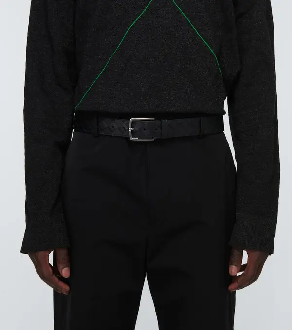 Bottega Veneta Intrecciato Leather Belt