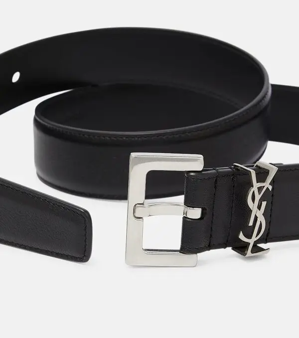 Saint Laurent Cassandre 30 Leather Belt