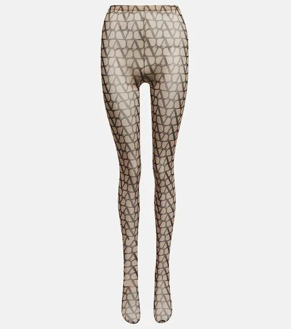Valentino Garavani Toile Iconographe Tights - Multicoloured