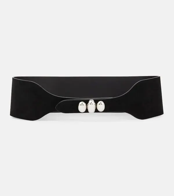 Isabel Marant Farah Leather Belt - Black