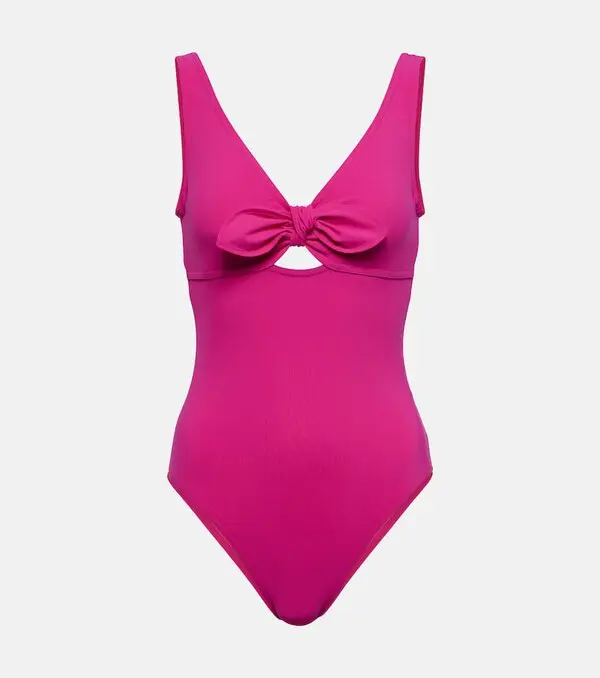 KARLA COLLETTO Bow-detail Underwire Swimsuit - Pink