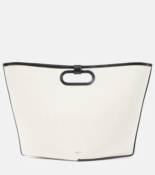 Alaïa Large Canvas Tote Bag - White
