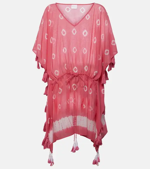 Anna Kosturova Sand Dollar Tie-dye Kaftan - Pink
