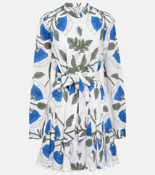 JULIET DUNN Bellflower Cotton Shirt Dress - Multicoloured