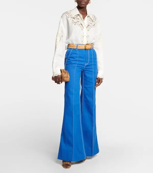 Zimmermann High Tide Flared Jeans
