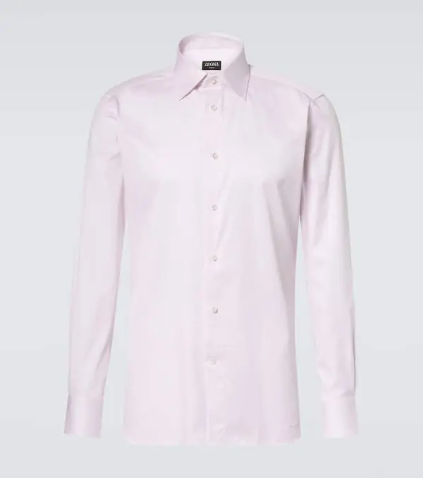 Zegna Trofeo Striped Cotton Shirt