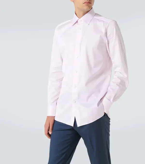 Zegna Trofeo Striped Cotton Shirt