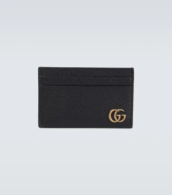 Gucci Gg Marmont Leather Cardholder - Black
