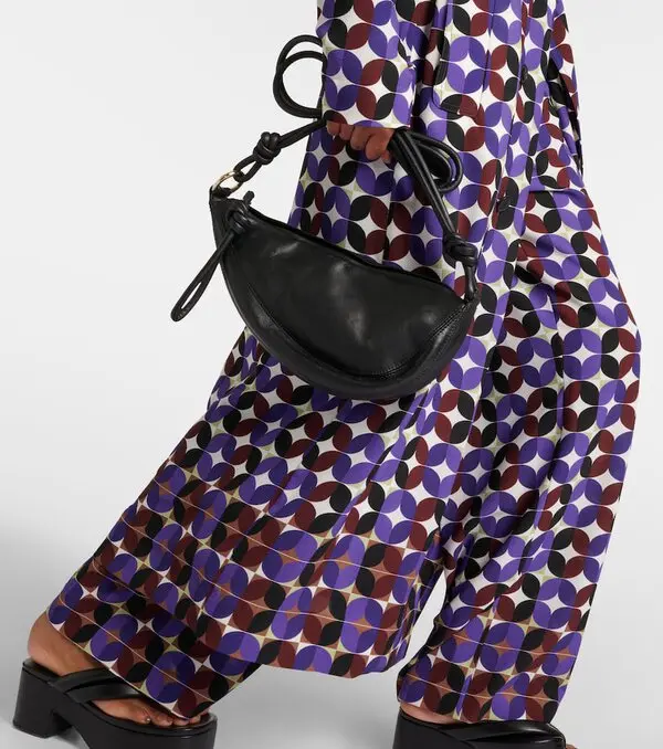 Dries Van Noten Printed Double-breasted Coat
