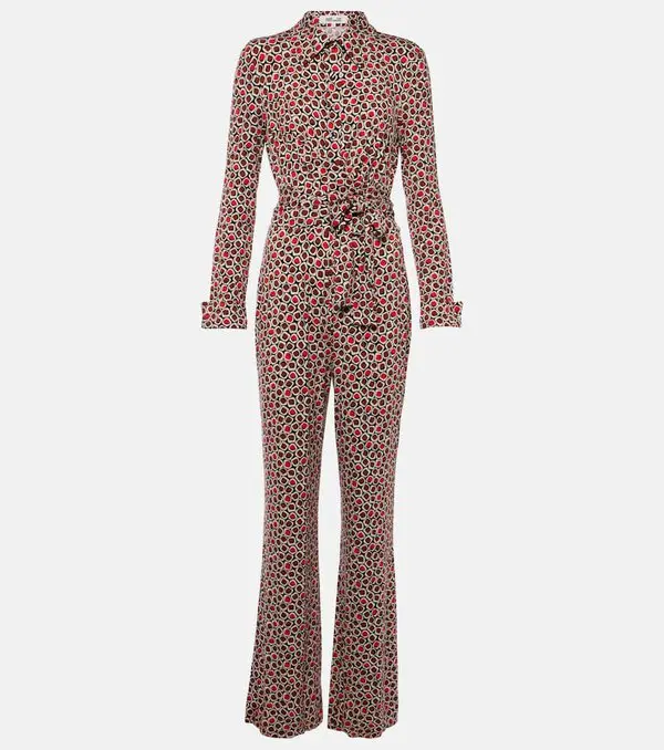 Diane Von Furstenberg Michelle Printed Jumpsuit - Multicoloured