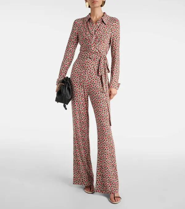 Diane Von Furstenberg Michelle Printed Jumpsuit