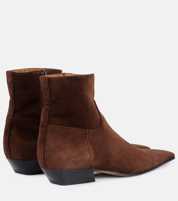 Khaite Marfa Suede Chelsea Boots - Brown